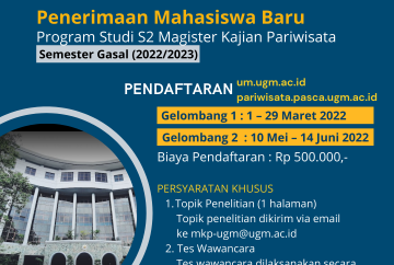 Pendaftaran – Program Studi Kajian Pariwisata