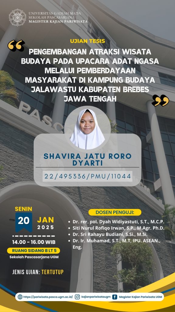 poster UJIAN PROPOSAL & TESIS 2025 – Program Studi Kajian Pariwisata